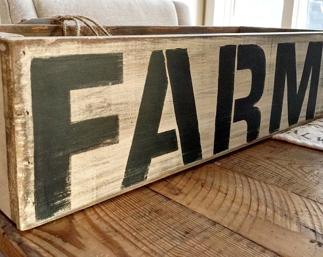 Stenciling a Large Farmhouse Sign