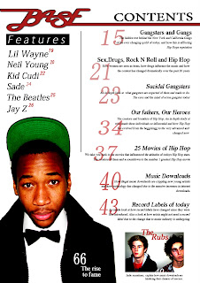 Music Magazine: Contents page, research & planning and draft