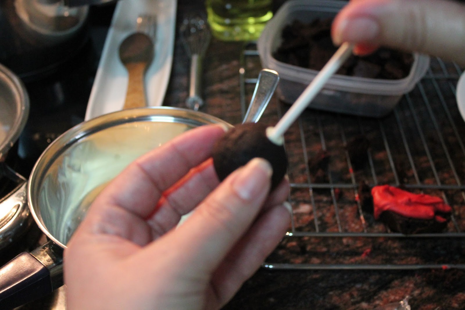 Mis Recetas: Cake pops negritos.