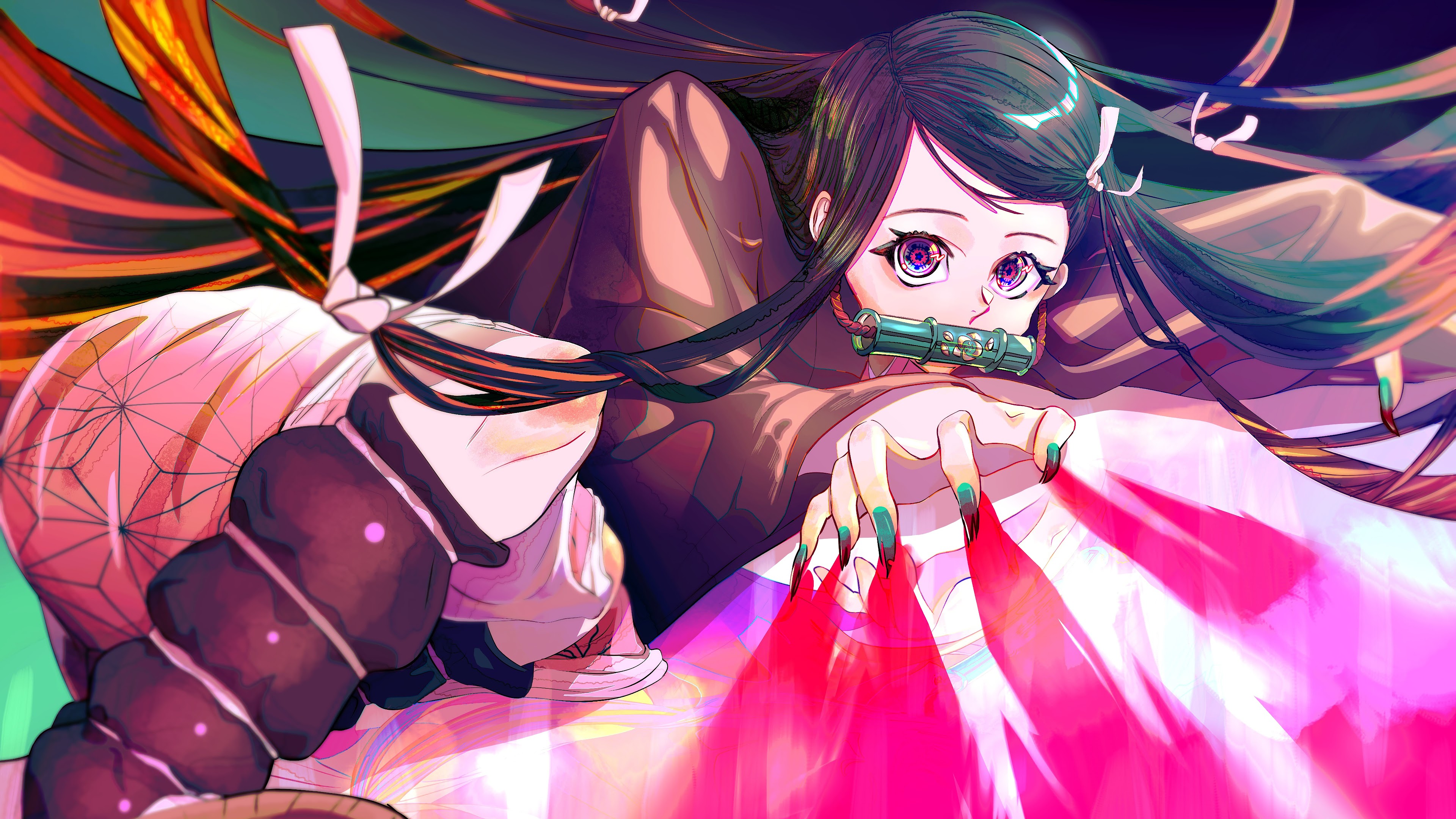 Nezuko, Kimetsu no Yaiba, 8K, #115 Wallpaper PC Desktop