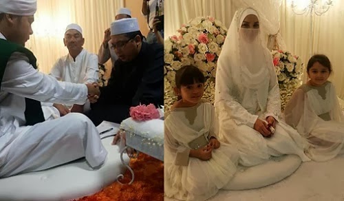Gambar Majlis Akad Nikah Adam AF2 Dan Fiza Elite - JunaBlogg