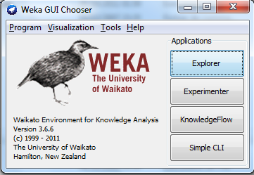 Best Practices Software engineering: Tuto1 : "Weka" => Quick Start