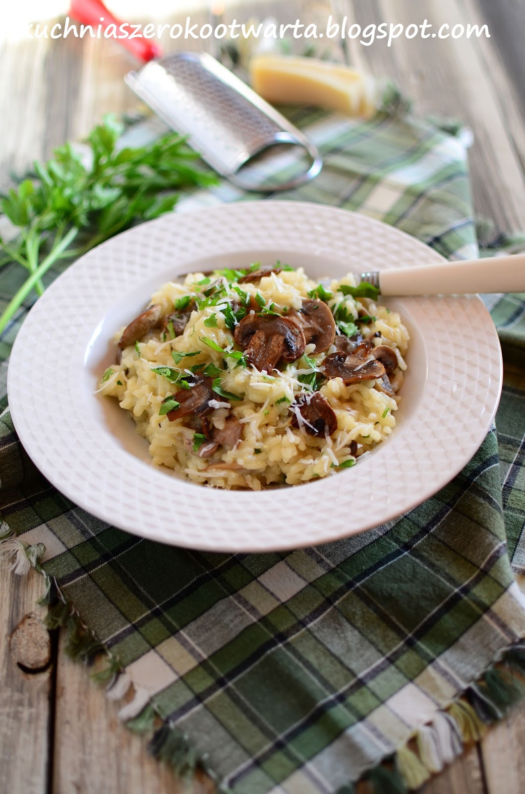 Kuchnia szeroko otwarta: Risotto z pieczarkami