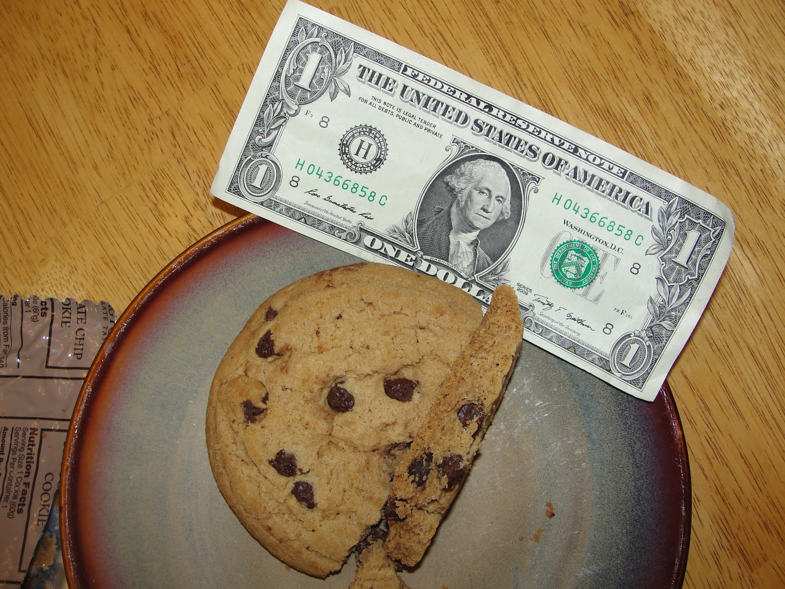 Planning And Foresight: MRE Monday - Chocolate Chip Cookie