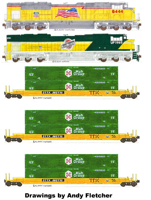 Andy Fletcher Blog-: A Union Pacific Train of Hub Group Intermodal ...