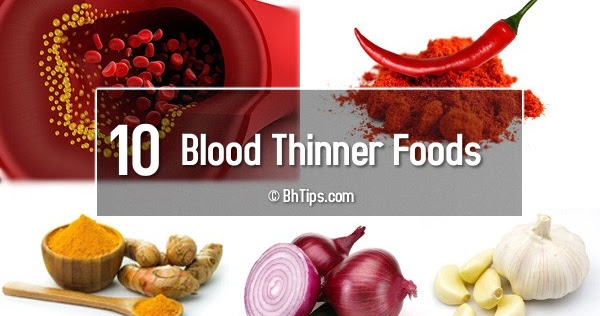 How To Thin The Thick Blood | Top 10 Natural Blood Thinner Foods - Best ...