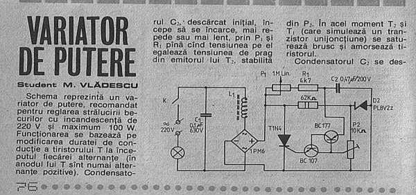 Variator de putere | ELECTRICIANUL AUTORIZAT ANRE - 0723758558