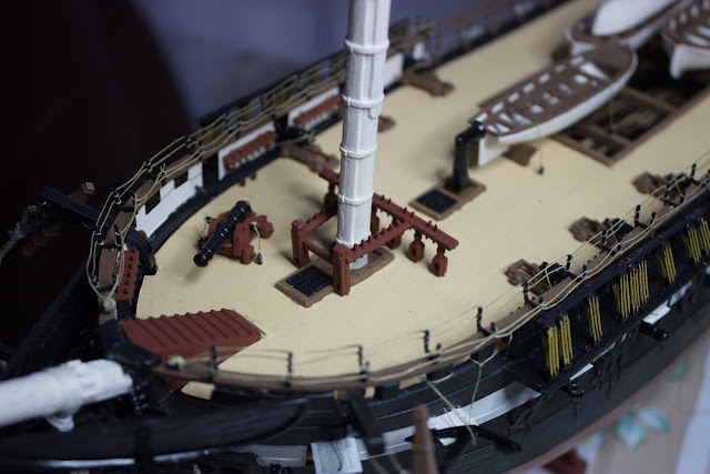 Sailing Ship Models: USS Constitution - Fore Mast