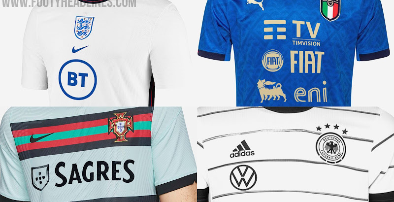 National Team Kits With Shirt Sponsors - Footy Headlines