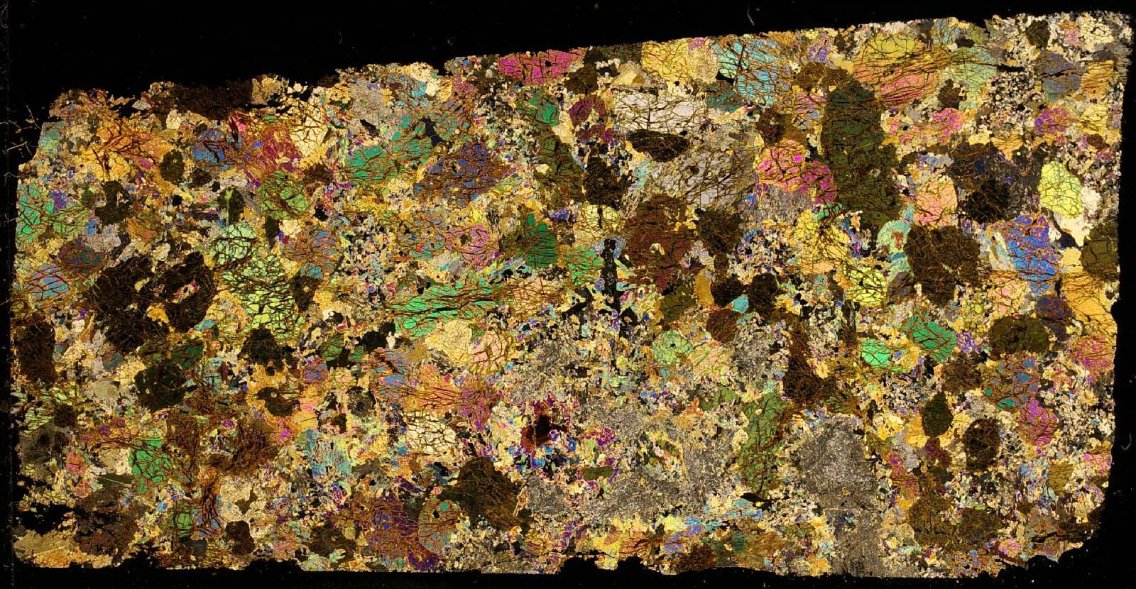 Peridotites: Montserate Mountain peridotite - full thin section.