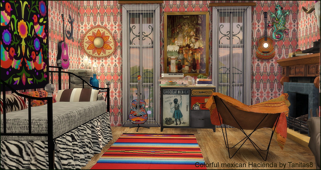 Sims 4 CC's - The Best: Colorful mexican Hacienda by Tanita