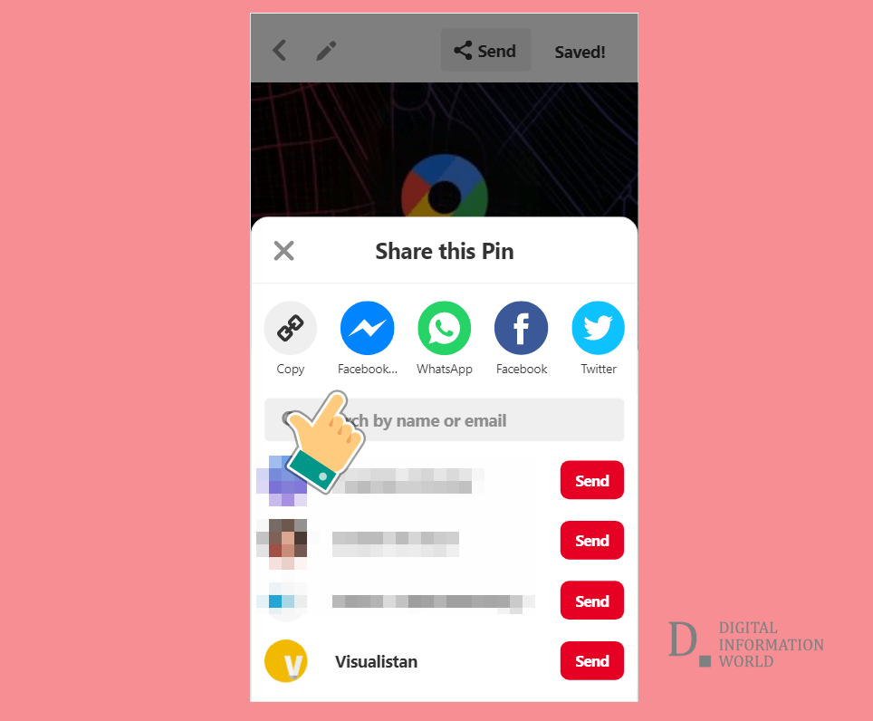 Is Pinterest planning to remove Facebook Messenger from its sharing option?