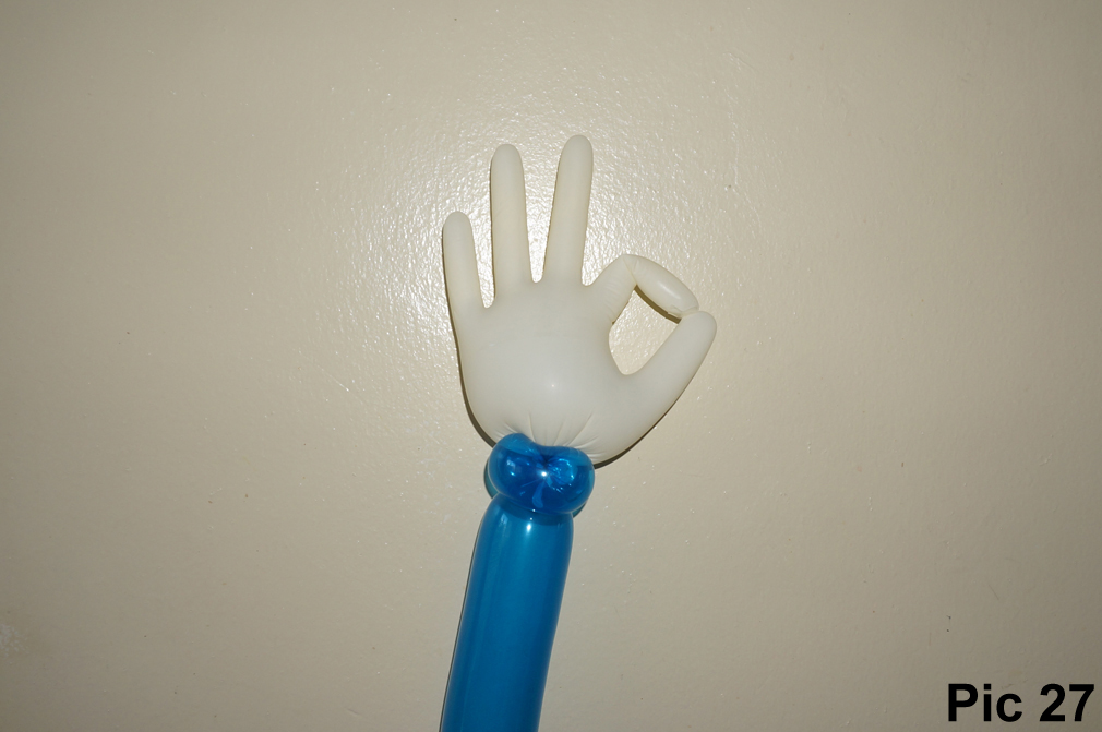 CLASSICAL: How to make hand signs (Like! Thumb up) out of balloons
