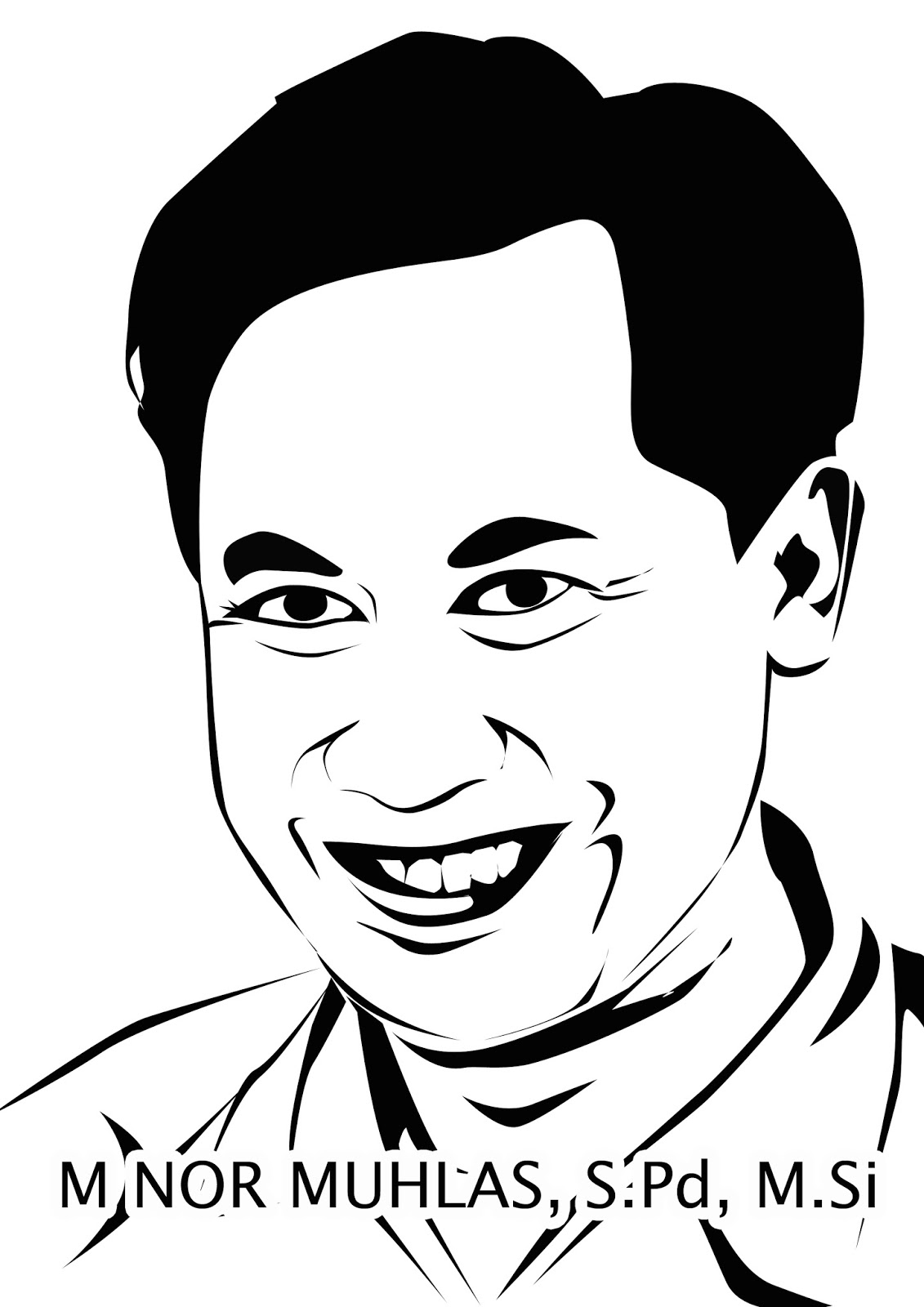 LINE ART WAJAH | BELAJAR DESAIN OTODIDAK