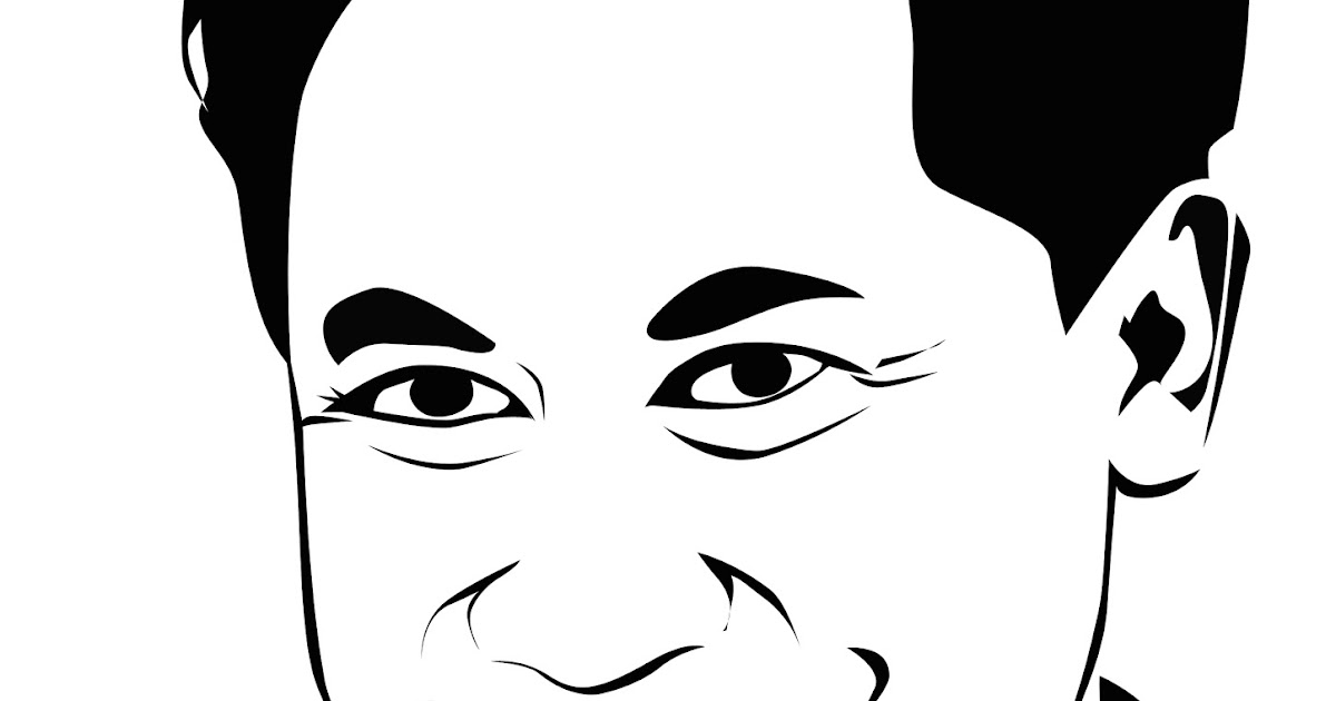 LINE ART WAJAH | BELAJAR DESAIN OTODIDAK