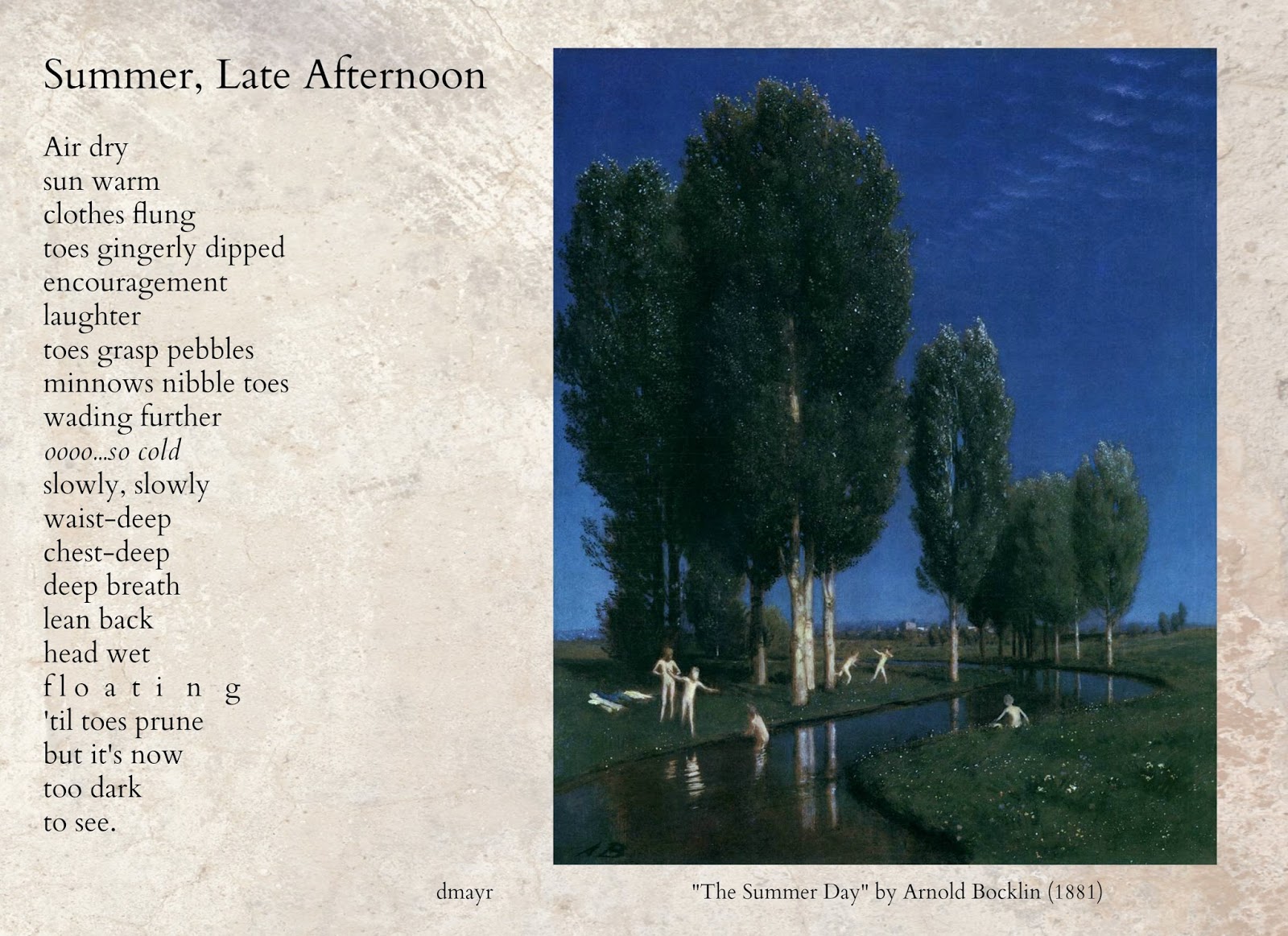 Random Noodling: Poetry Friday--My Summer Poem Swap Poems