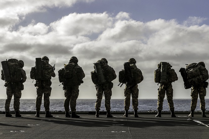 SNAFU!: Royal Marines launch 'assault' from HMS Queen Elizabeth