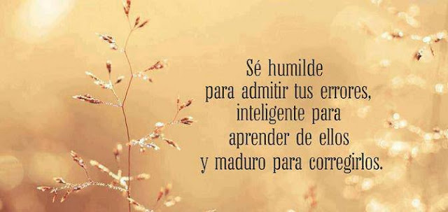 FRASES DE REFLEXION: SE HUMILDE PARA ADMITIR TUS ERRORES | IMAGENES ...