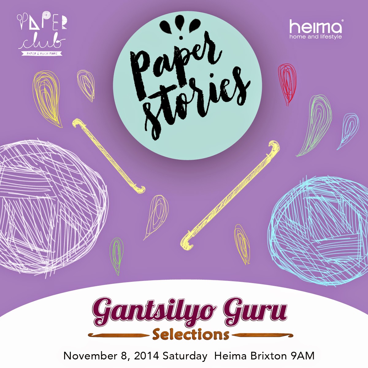 Gantsilyo Guru: Paper Stories Bazaar This November 8!
