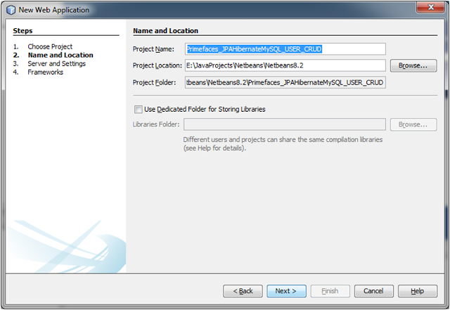 Javapassion Primefaces5jpa Hibernate 5 Crud Using Netbeans802 And Mysql Database Server