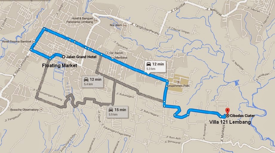 Sewa Villa di Sekitar Floating Market Lembang