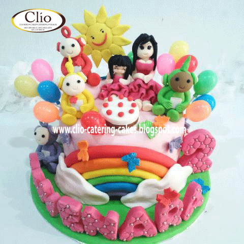 clio catering cakes: Teletubbies Cake