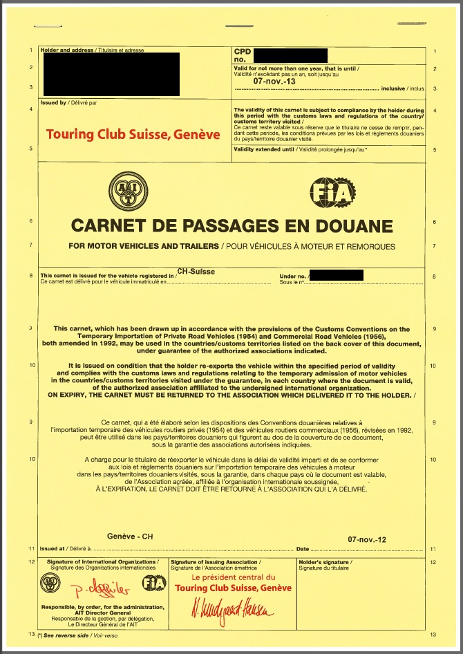 Trans-Africa: Carnet de passages