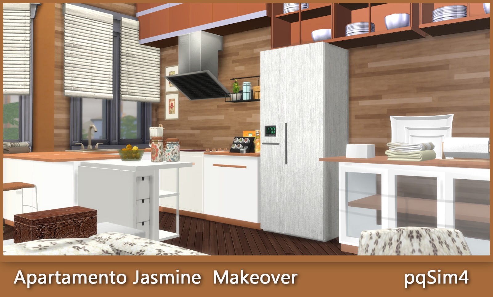 Apto. Jasmine Makeover. Sims 4 Custom Content. Speed Build.