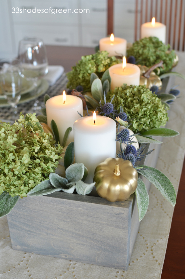 33 Shades of Green: Fall Decorating - DIY Tablescape