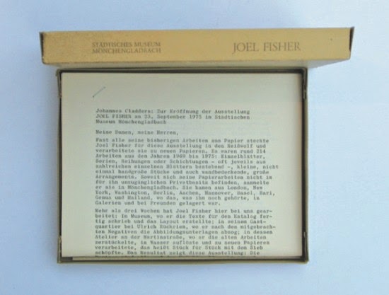 Artists' Books and Multiples: Joel Fisher