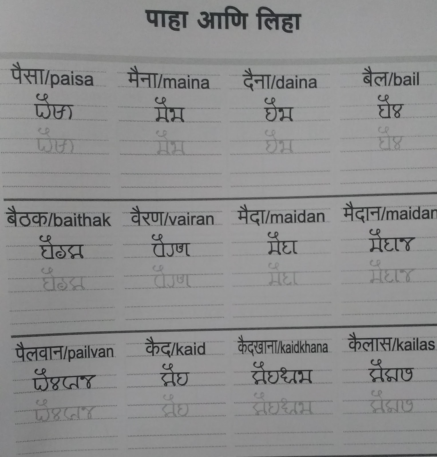 मोडी लिपी शिका सरावातून (Modi Script Learn & Practice) – Learn Marathi With Kaushik