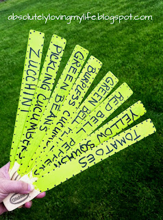 Loving Life: DIY Garden Labels from Wooden Paint Sticks