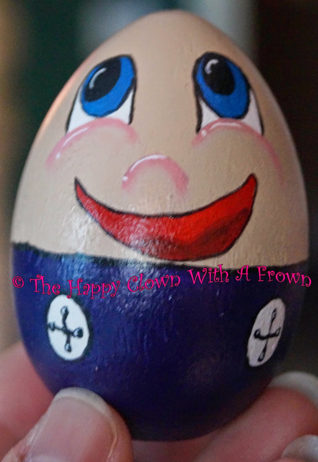 The Happy Clown With A Frown: Hand Painted, Hand Crafted Eggs