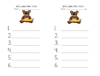 Classroom Freebies Too: Differentiated Spelling Lists and Forms - Freebies