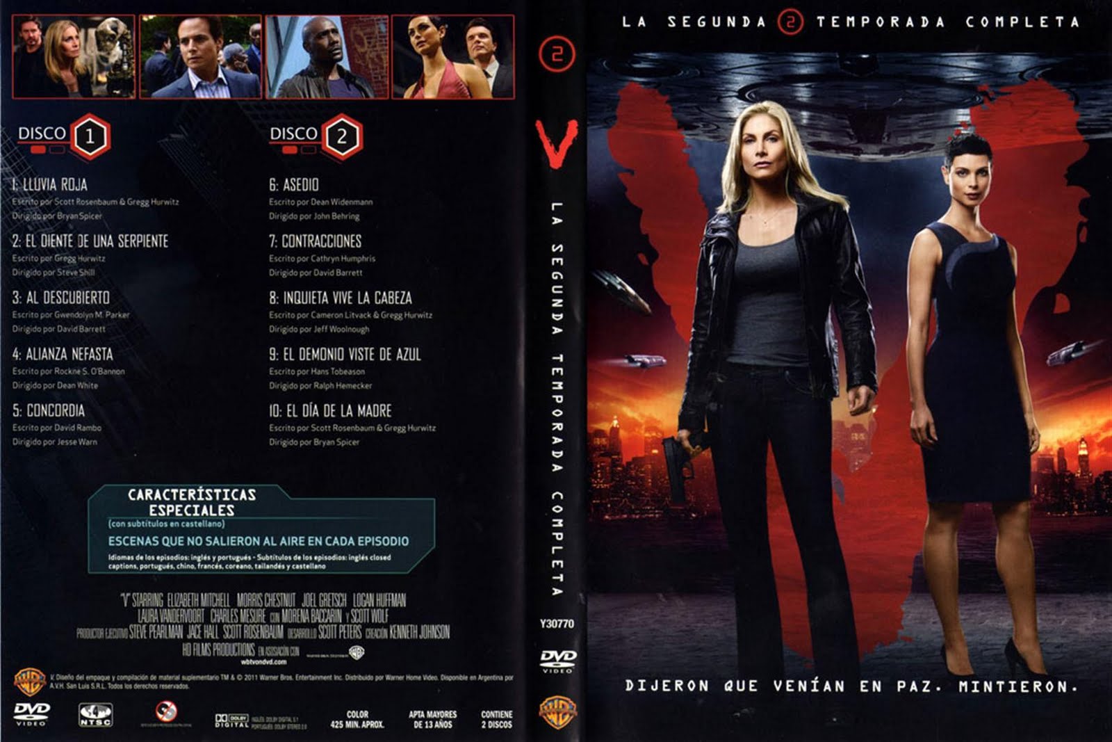 EL MEJOR CINE EN TU CASA: V-INVASION EXTRATERRESTRE (2DVD`s)-TEMP.1