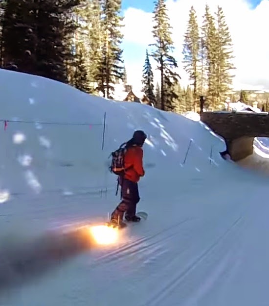 Rocket Powered Snowboard - Art'einsky