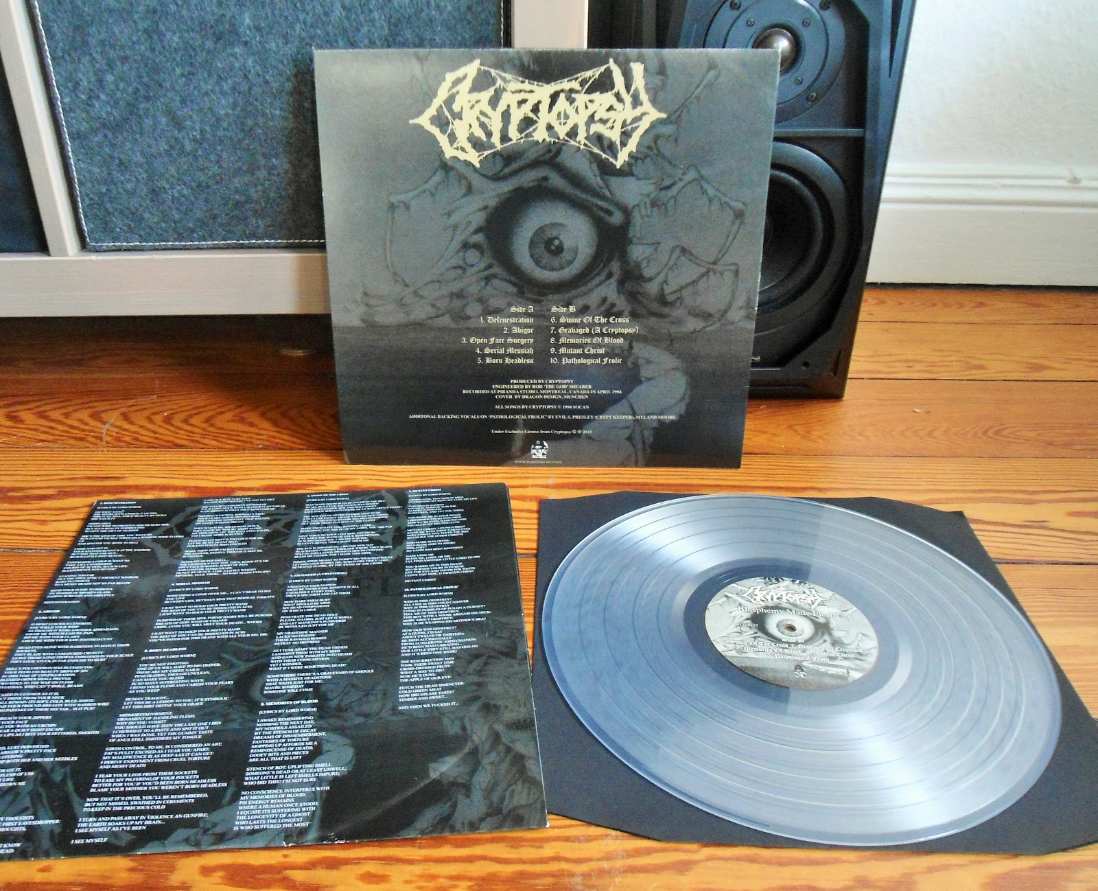 hardcore/metal vinyl: cryptopsy - blasphemy made flesh