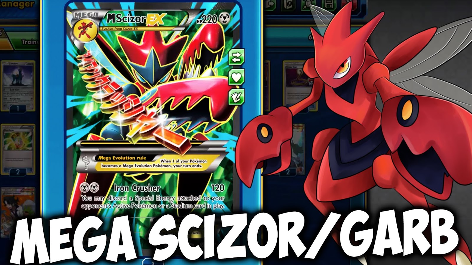 Deck Mega Scizor EX [BKT-on] - Golbats on the Beach