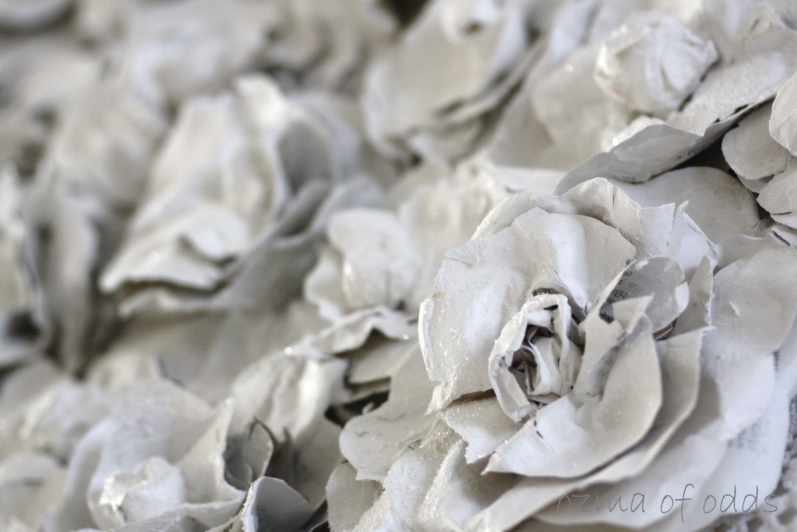 ozma of odds: ...romantic plaster rose sculpture