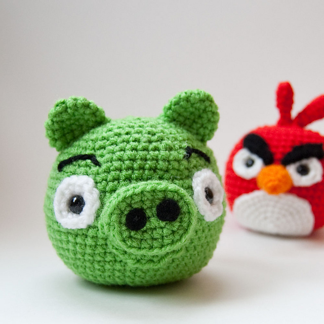 Anything Knitted and Crocheted: My hubby is a fan of the game Angry ...