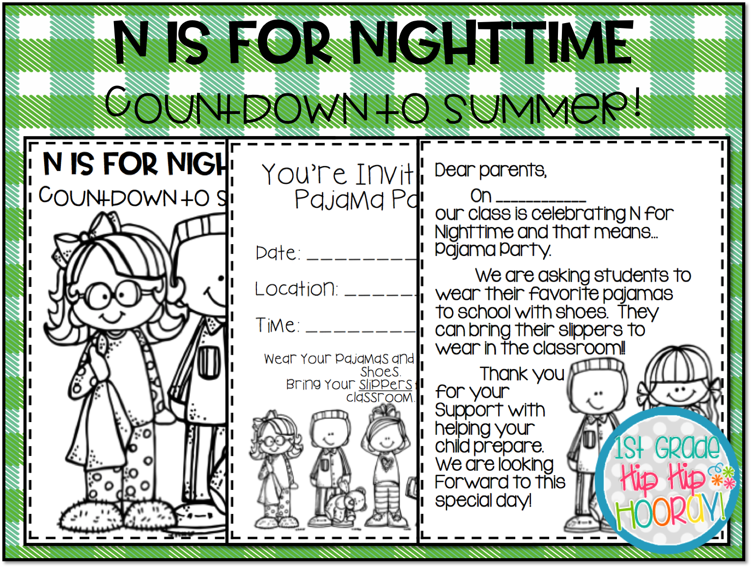 1st Grade Hip Hip Hooray!: Paper Pencil Resource Bundle for ABC ...