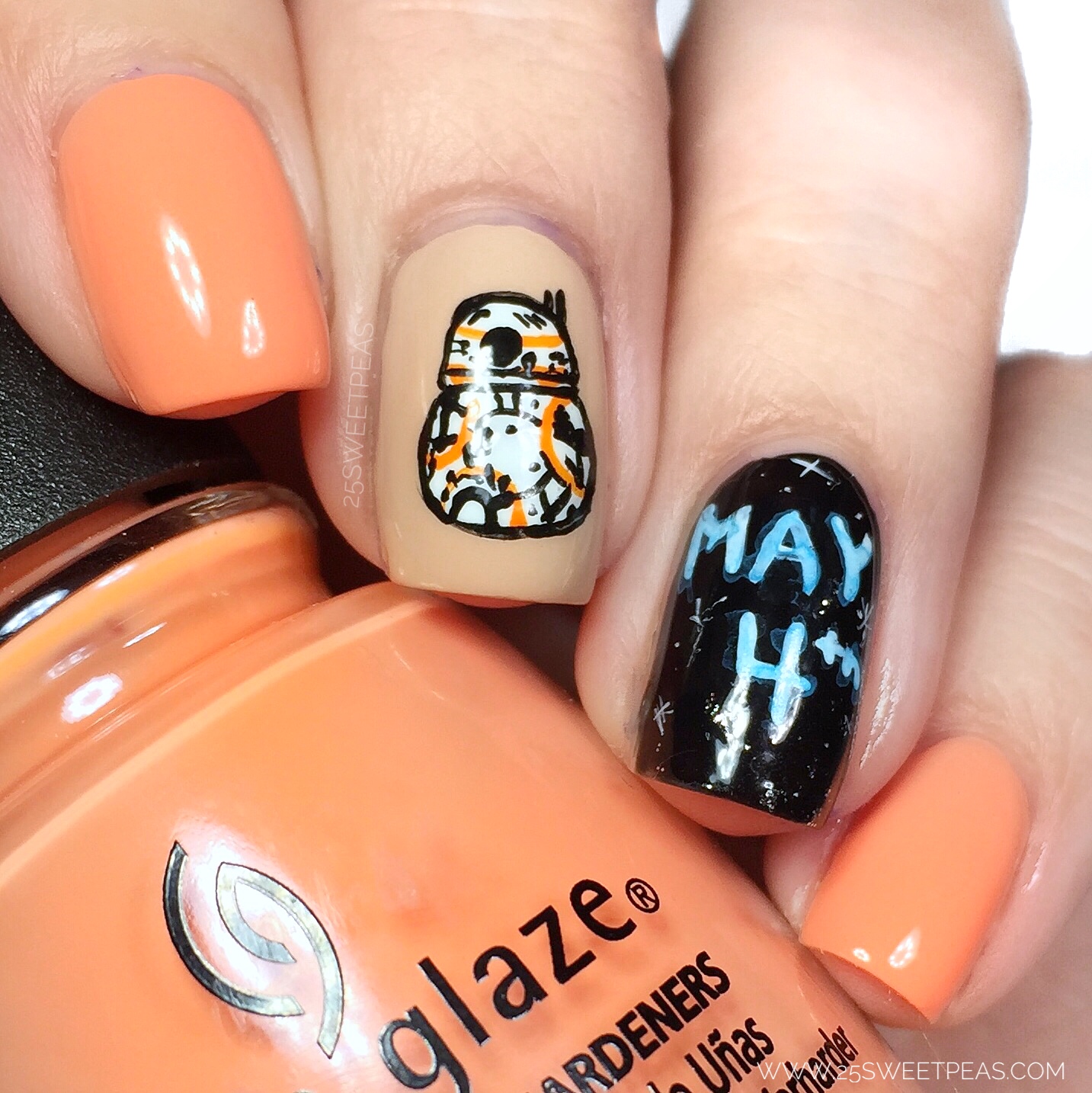 Star Wars Nail Art | May the 4th be with You — 25 Sweetpeas