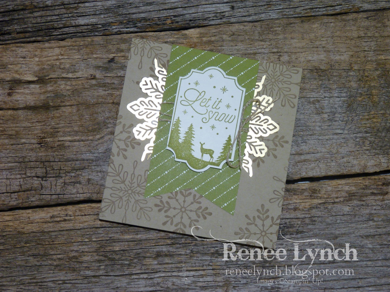 Merry little label Make and take card | Renee Lynch