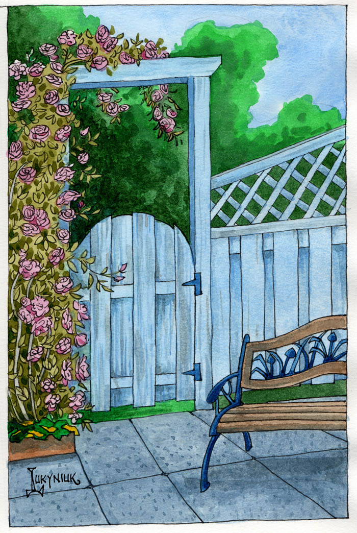 Michael's Scroll: Climbing rose / Rosier grimpant