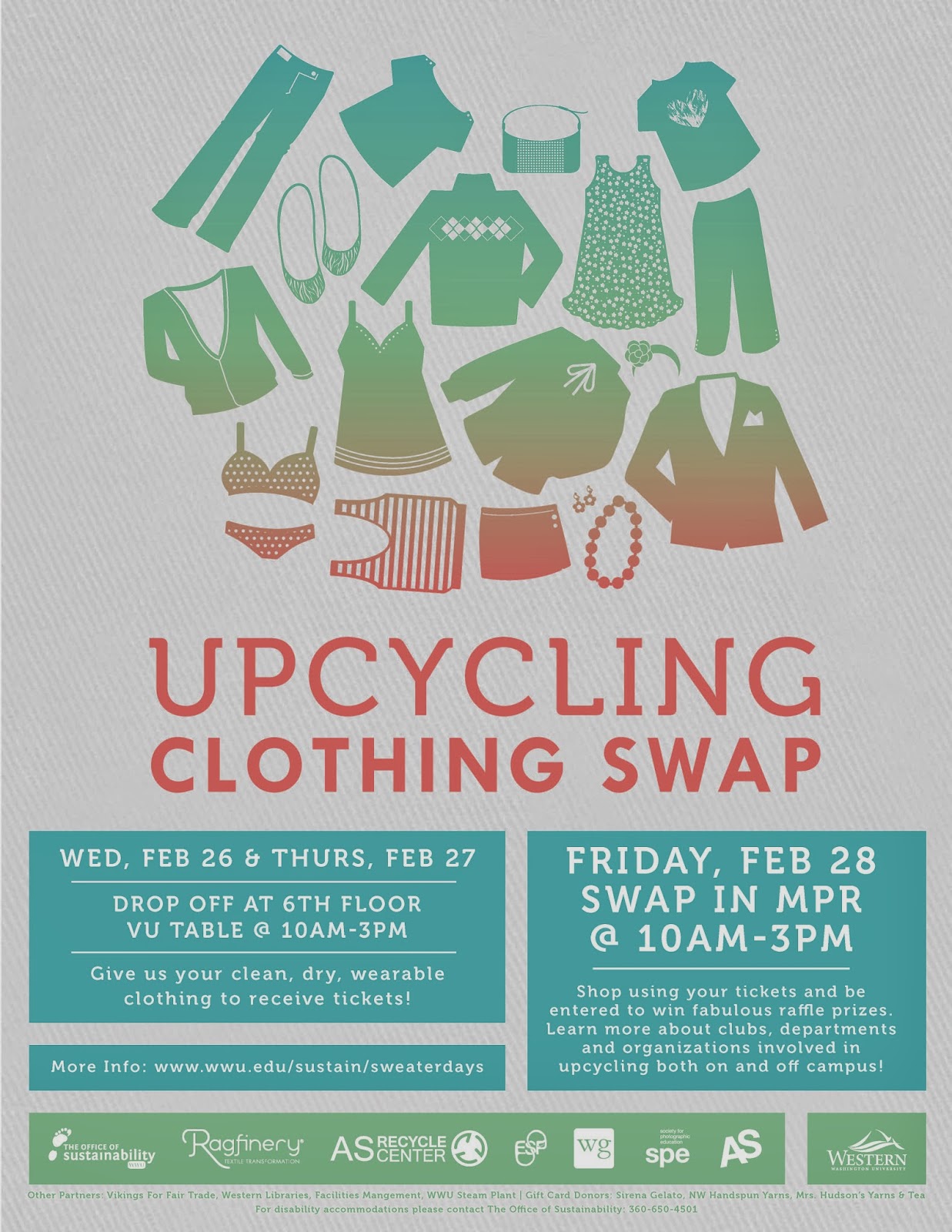 The Green Shelf: Clothing Swap TODAY!