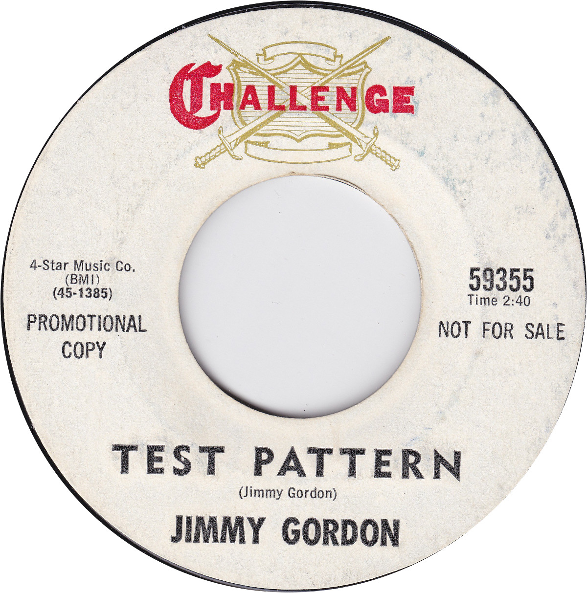 Left and to the Back: Reupload - Jimmy Gordon - Test Pattern/ 1980