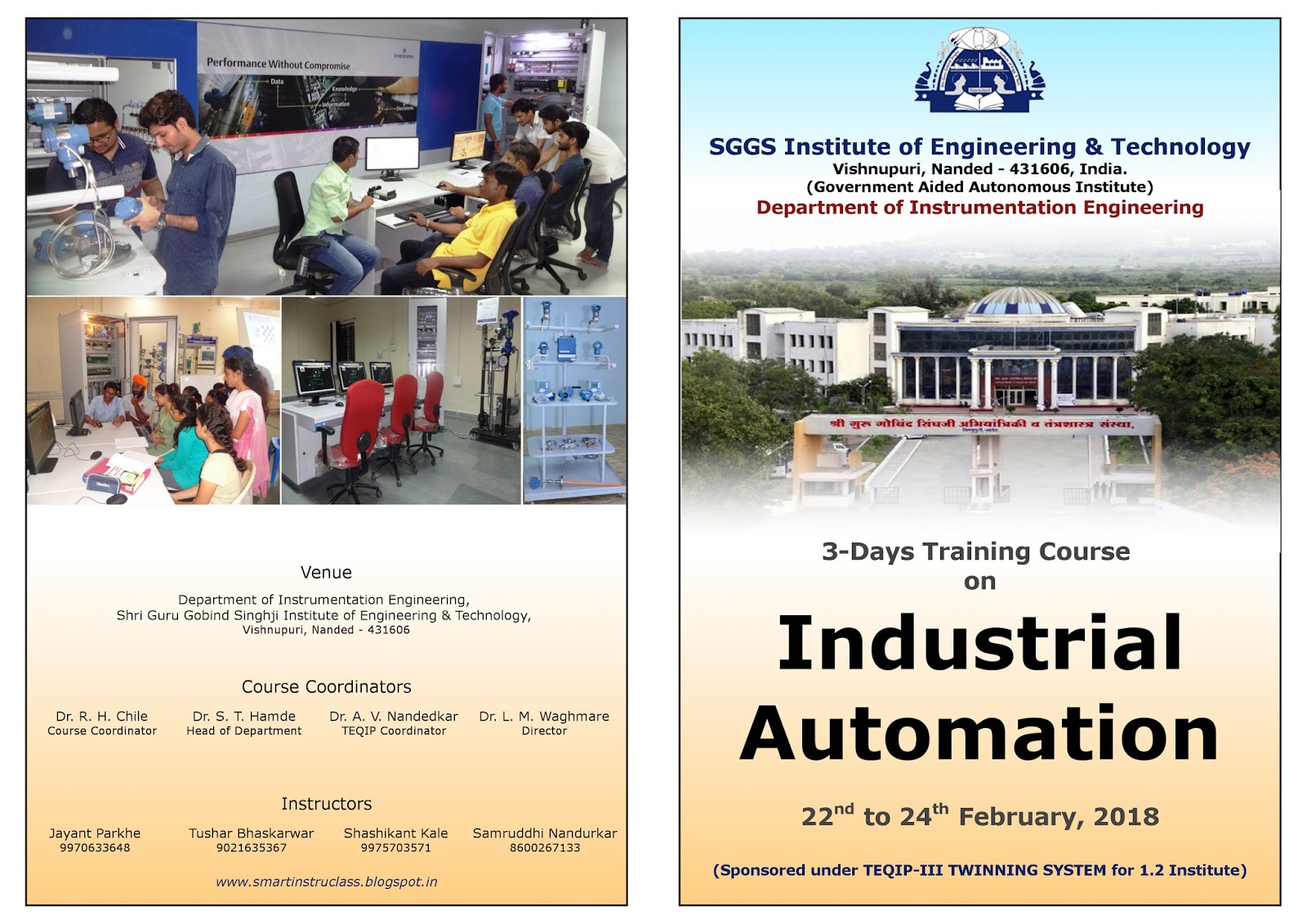 15 Days Summer Training course - Instrumentation Engineering