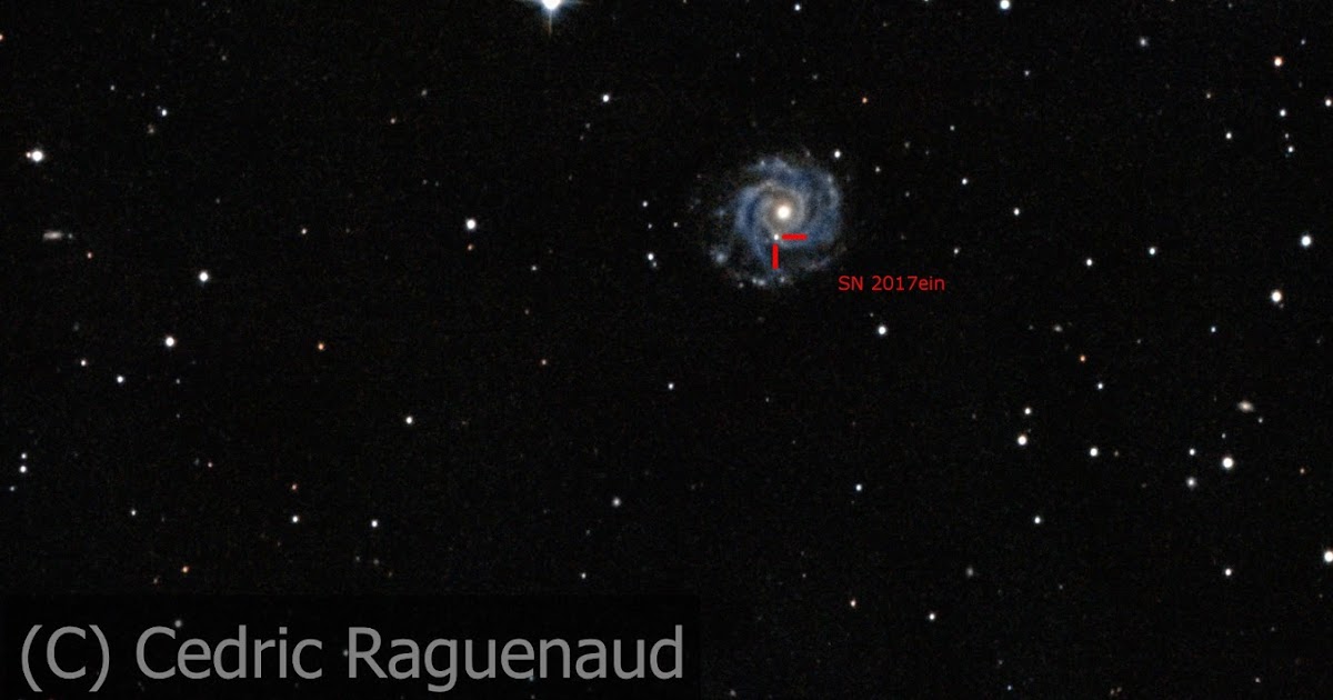 Astroblog: NGC 3938 et SN 2017ein