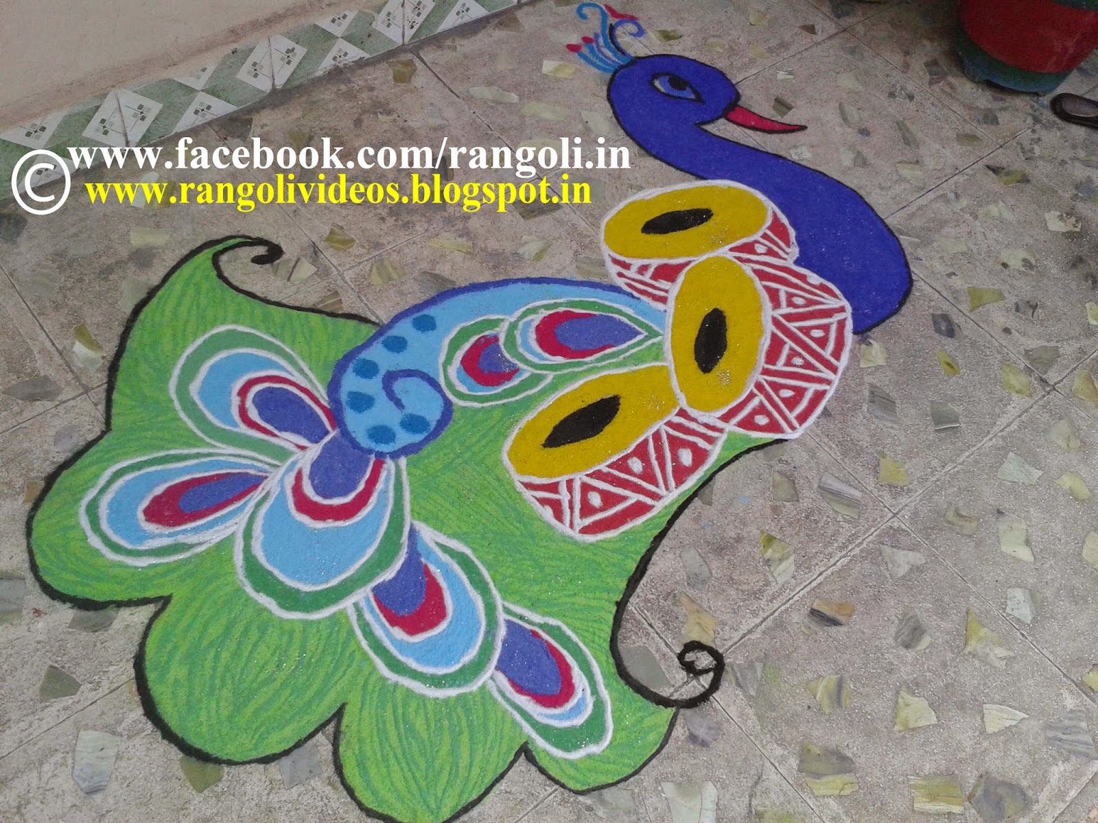 Diwali Rangoli Kolam Designs Images Peacock Rangoli Designs