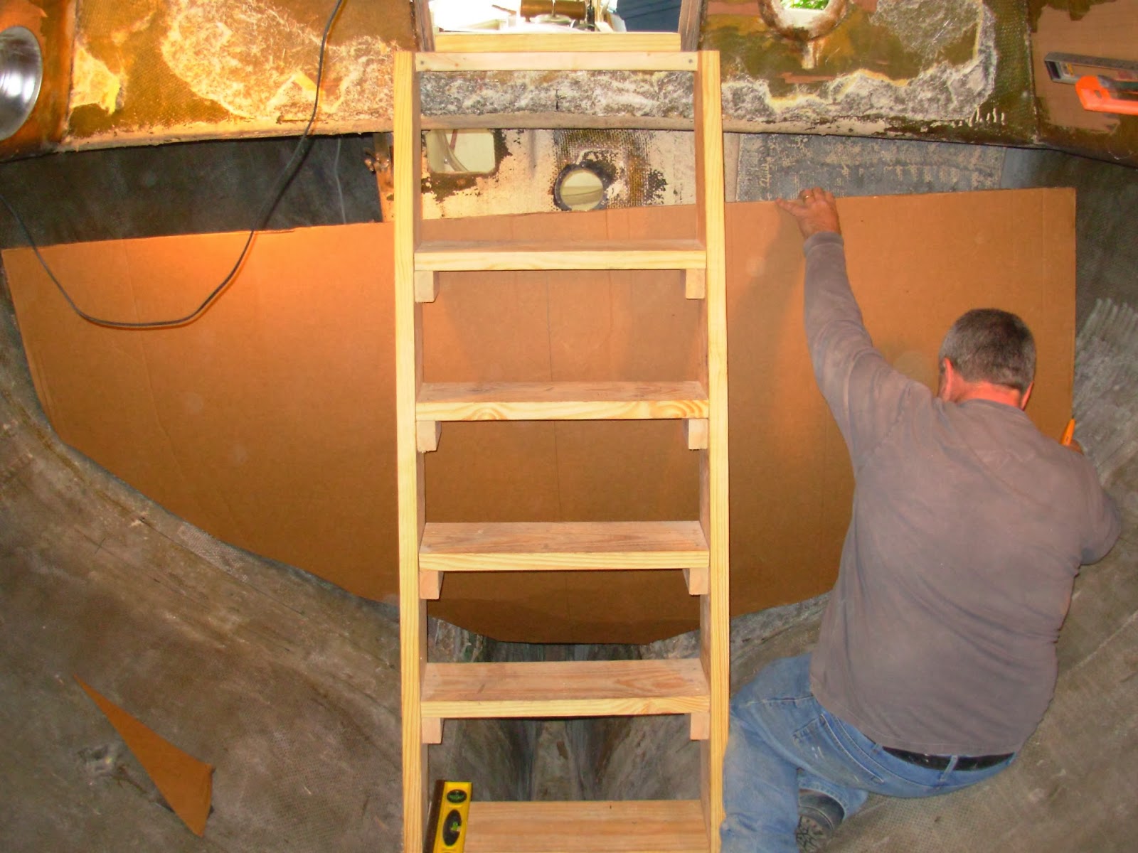 Westsail 32 Hull #667: Engine Room Bulkhead, Floor Timber , Head ...